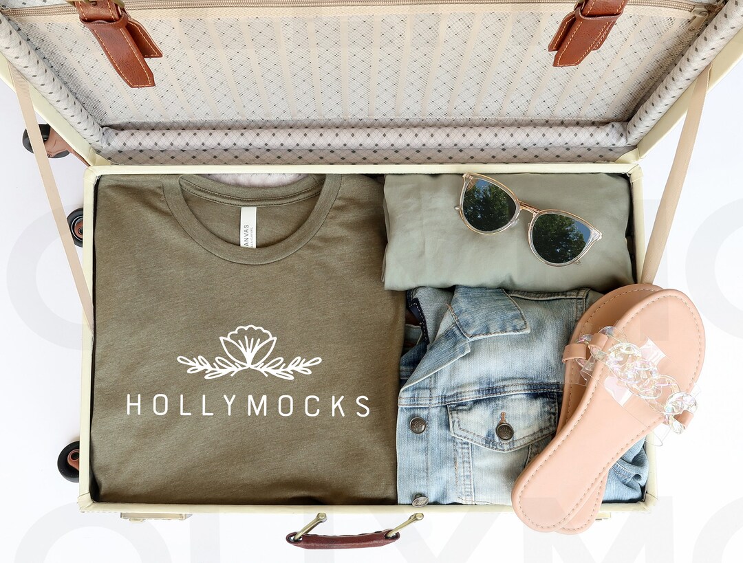 Bella Canvas 3001 Heather Olive Mockup Heather Olive Mockup Frühling ...