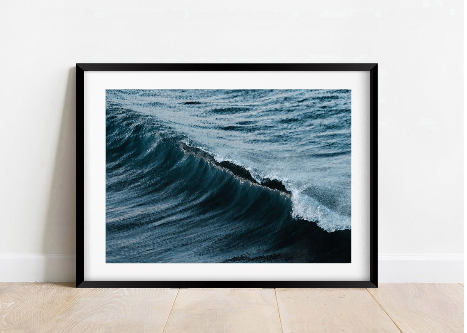 Wave Framed Photo, Beach Photography, Waves and Ocean Wall Art, Modern ...