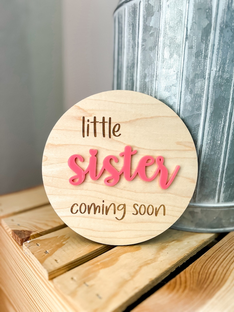 Little Brother/sister Announcement Sign | Newborn Photo Prop - Etsy