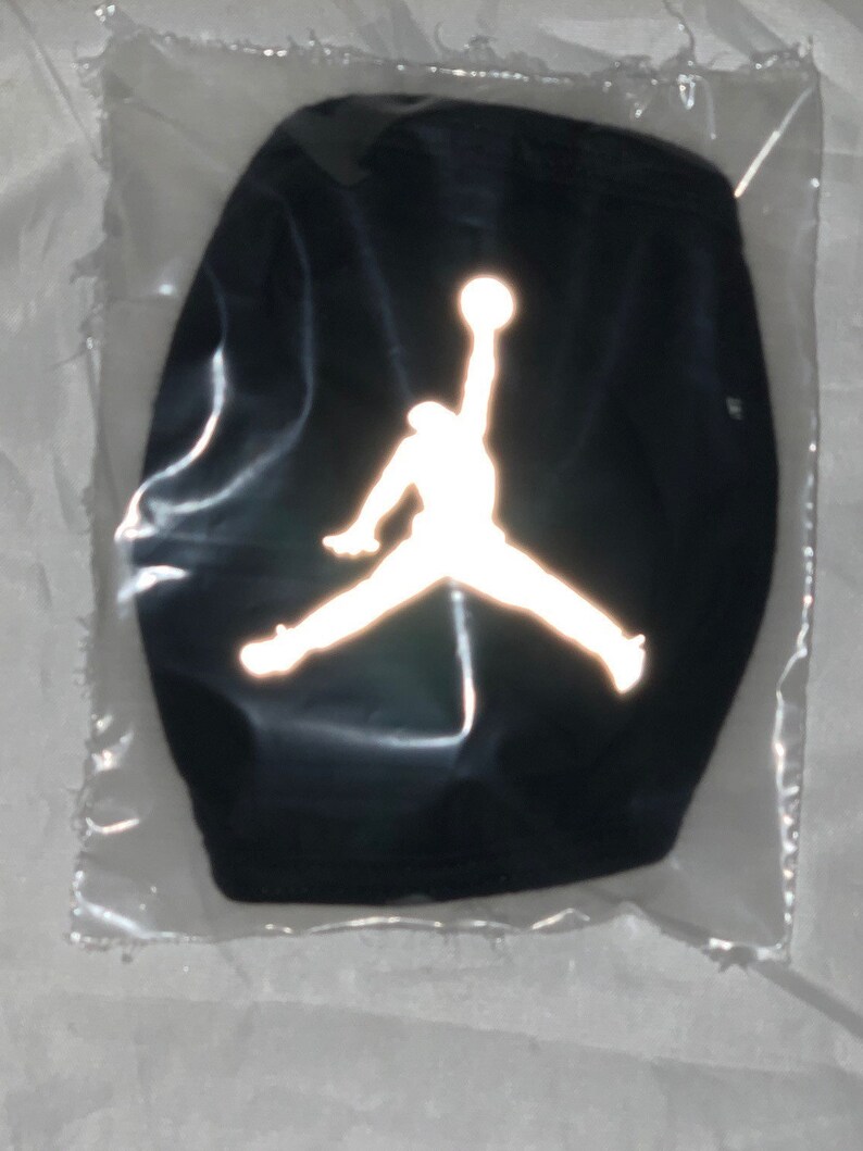 Jumpman Jordan Reflective Logo Fashion Face Mask - Etsy