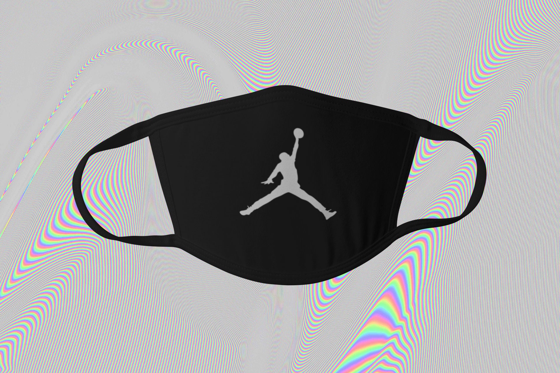 Jumpman Jordan Reflective Logo Fashion Face Mask - Etsy