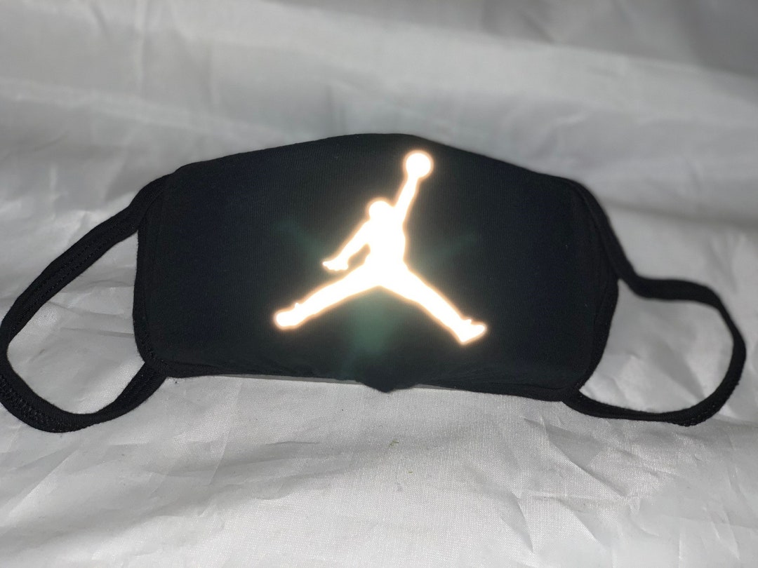 Jumpman Jordan Reflective Logo Fashion Face Mask - Etsy
