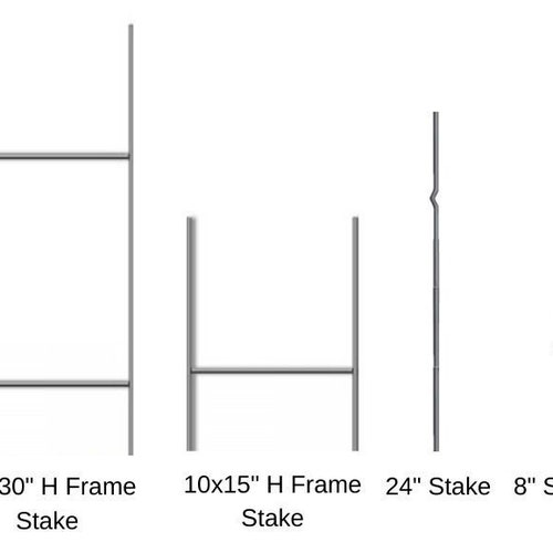 Slim H Stakes for Yard Signs Extras for Your Yard Decorations - Etsy