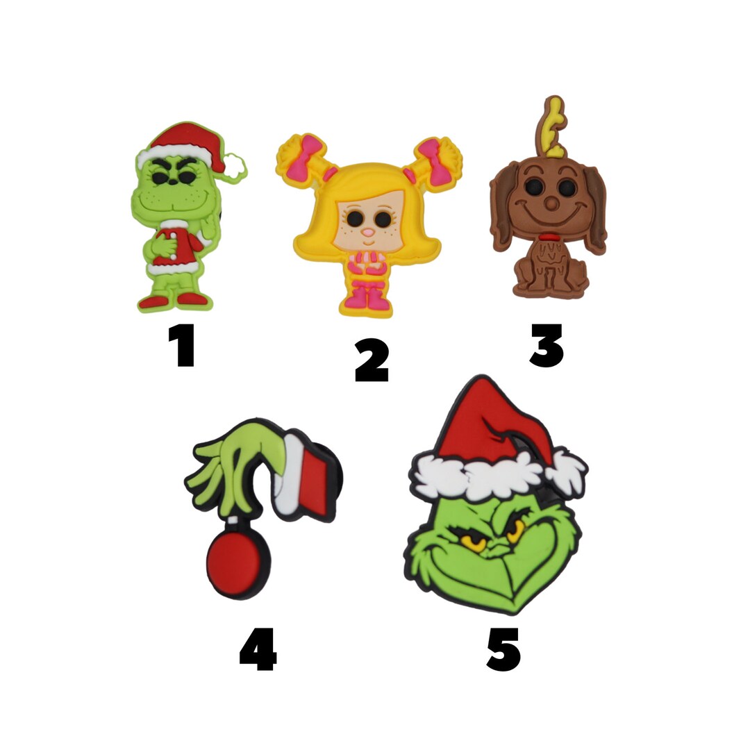 The Grinch Inspired Charms for Crocs the Grinch, Cindy Lou Who, Max ...