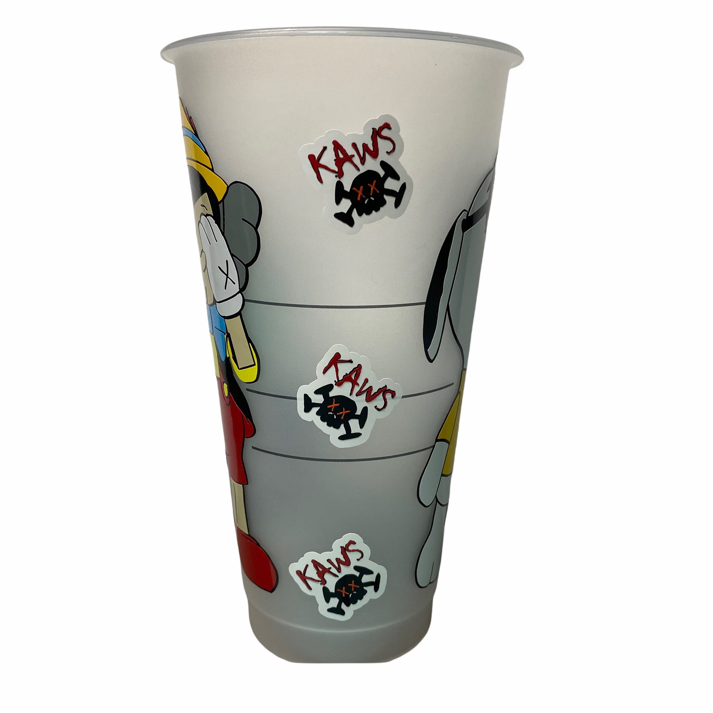 Custom Starbucks Venti Cold Cup 24 Oz Kaws Snoopy Pinocchio Jiminy ...