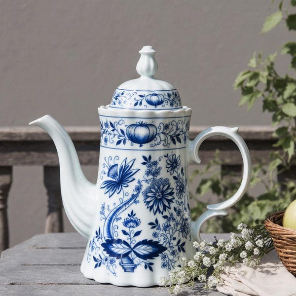 Porcelain Coffee Pot - Etsy