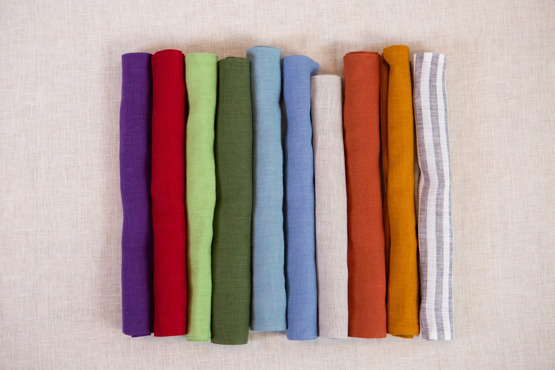 Organic Linen Placemats - Natural Double Layer Placemat - Soft Organic ...