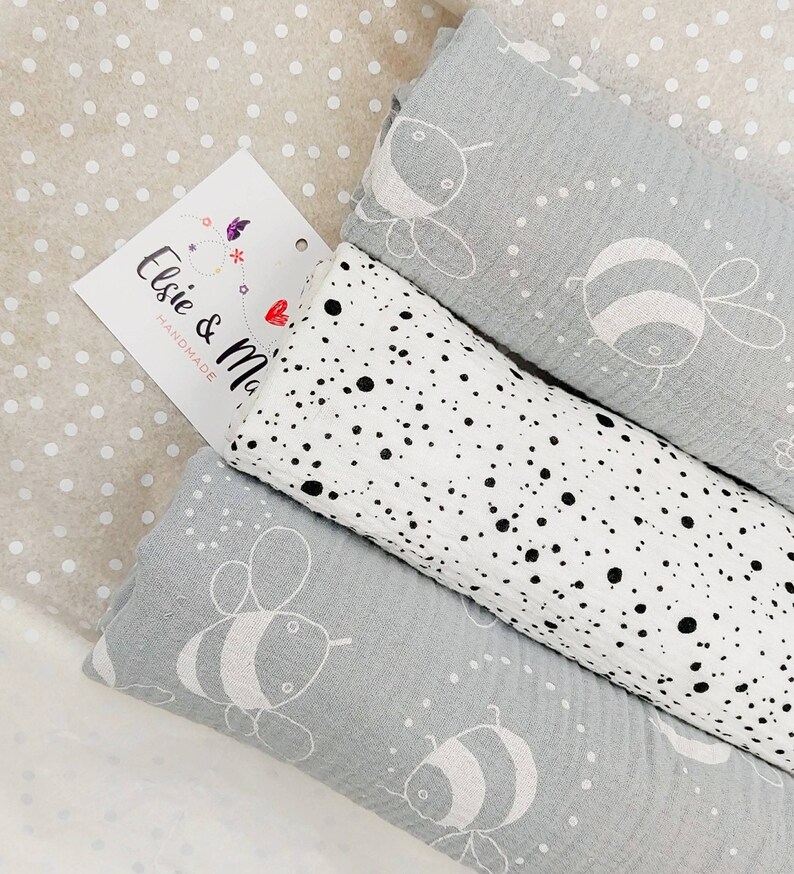 ORGANIC MUSLIN SQUARES- Baby Muslin Cloth Set- Pack of 3 - Baby Burb ...