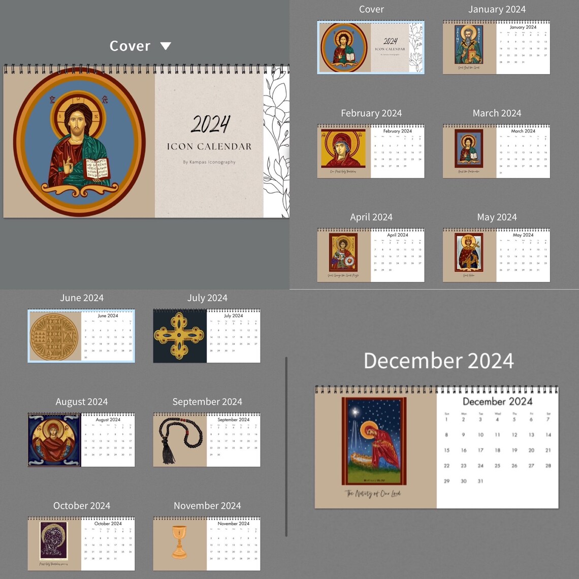 2024 Orthodox Calendar - Etsy