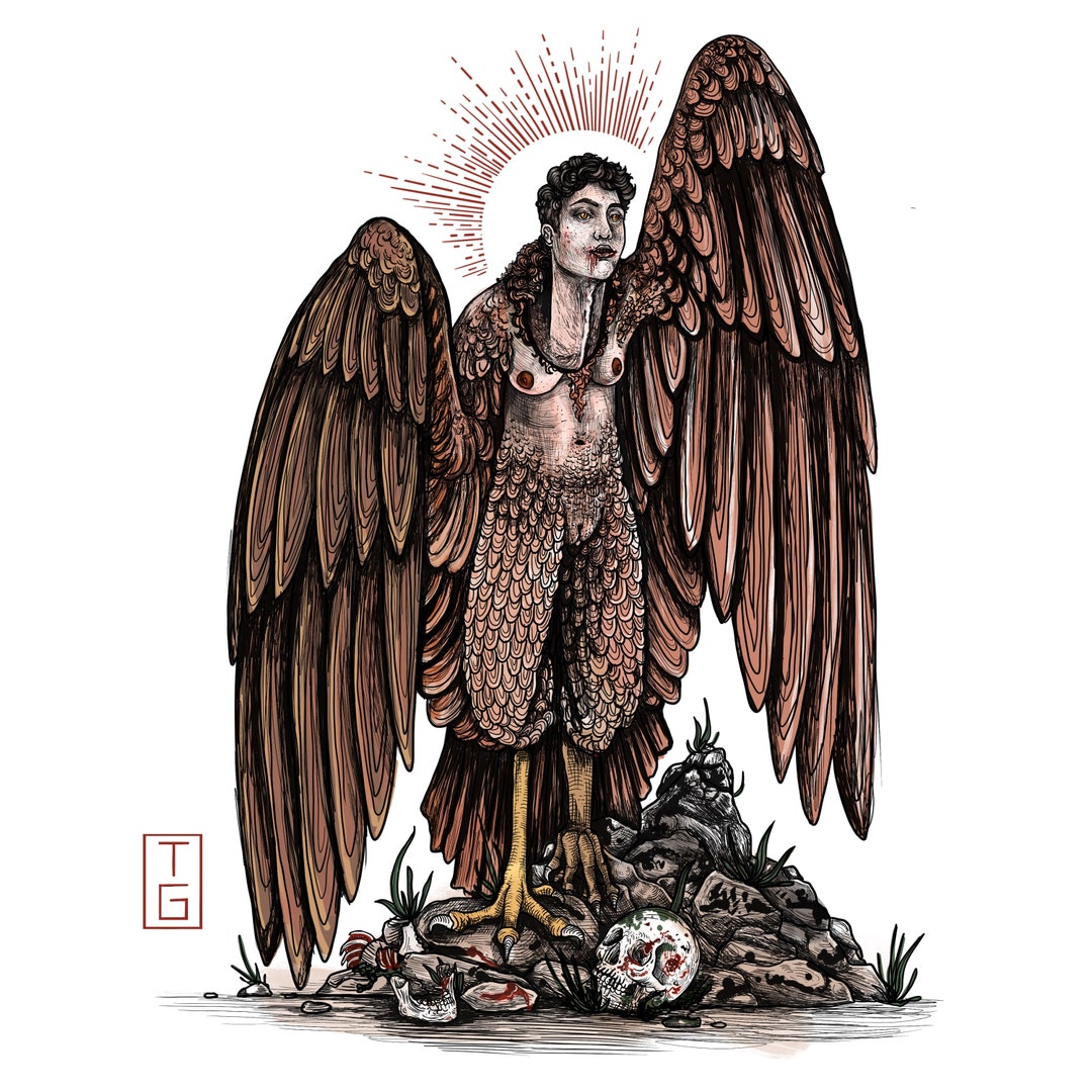 Self Portrait as Harpy - Etsy
