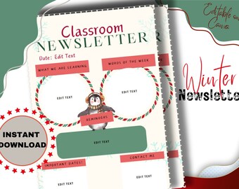 February Daycare Canva Template February Daycare Newsletter Canva ...