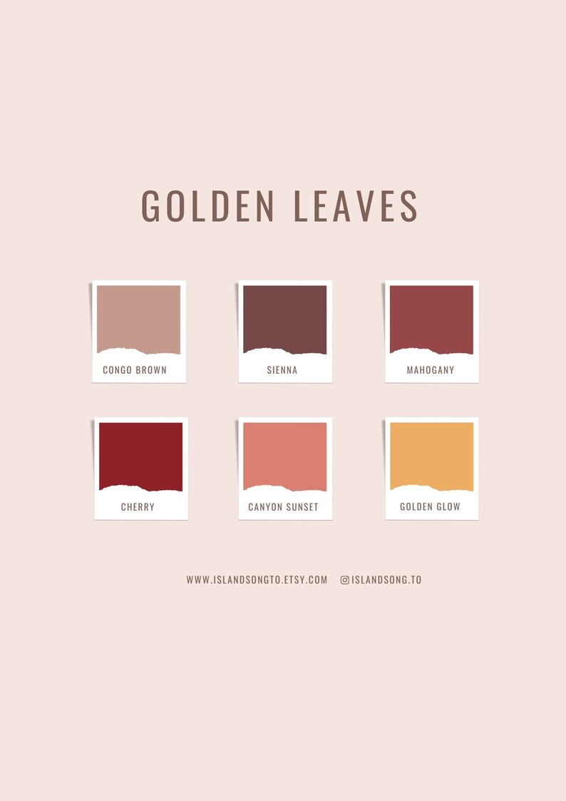 Polymer Clay Color Recipe: Golden Leaves Palette (digital Download) - Etsy