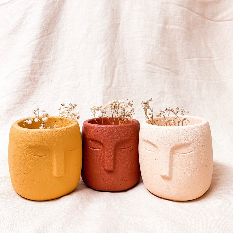 Abstract Face Vase - Etsy