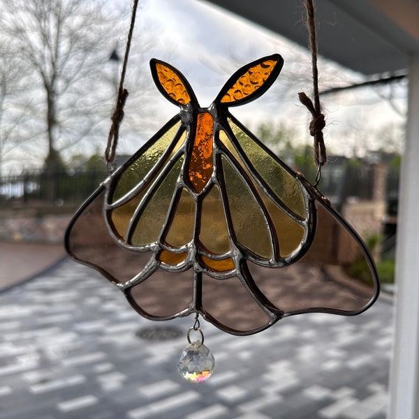 Stained Glass Moth - Etsy