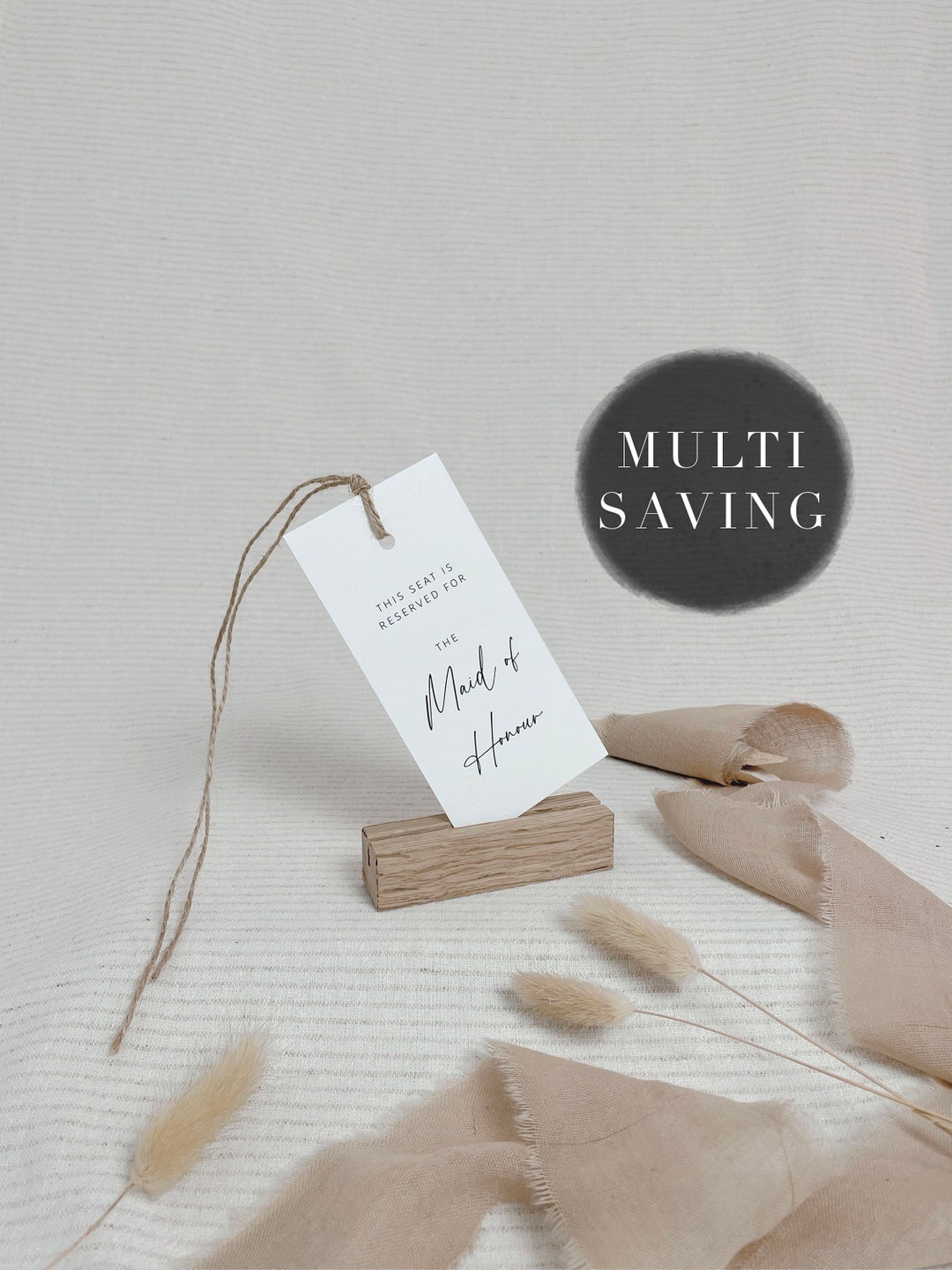 Multi Saving - Wedding Seat Reservation Tags - Custom Tags - Wedding ...