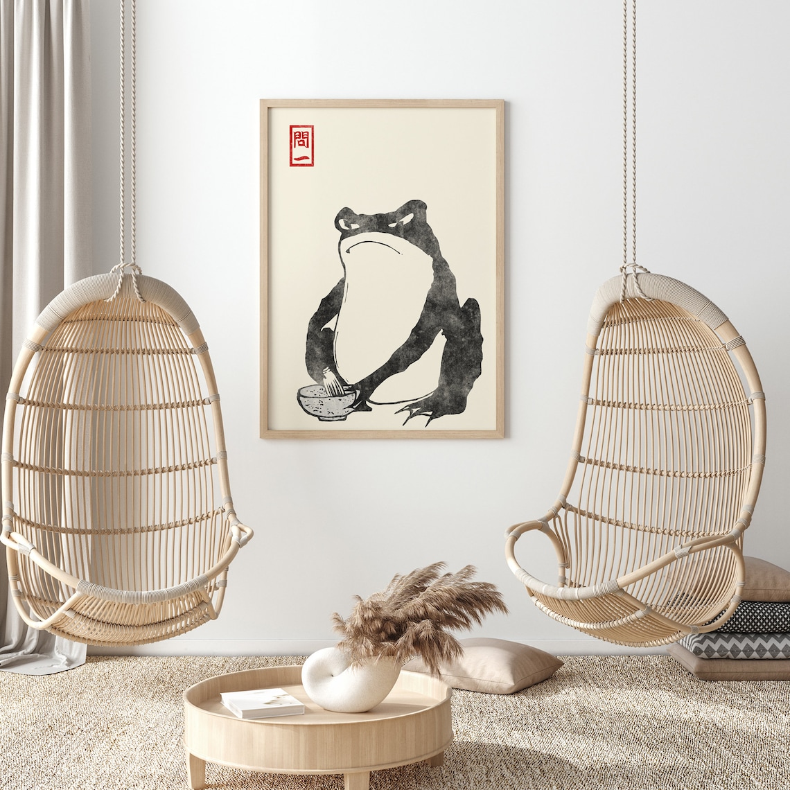 Japanese Frog Matsumoto Hoji Toad Woodblock Art Print | Japanese Art ...