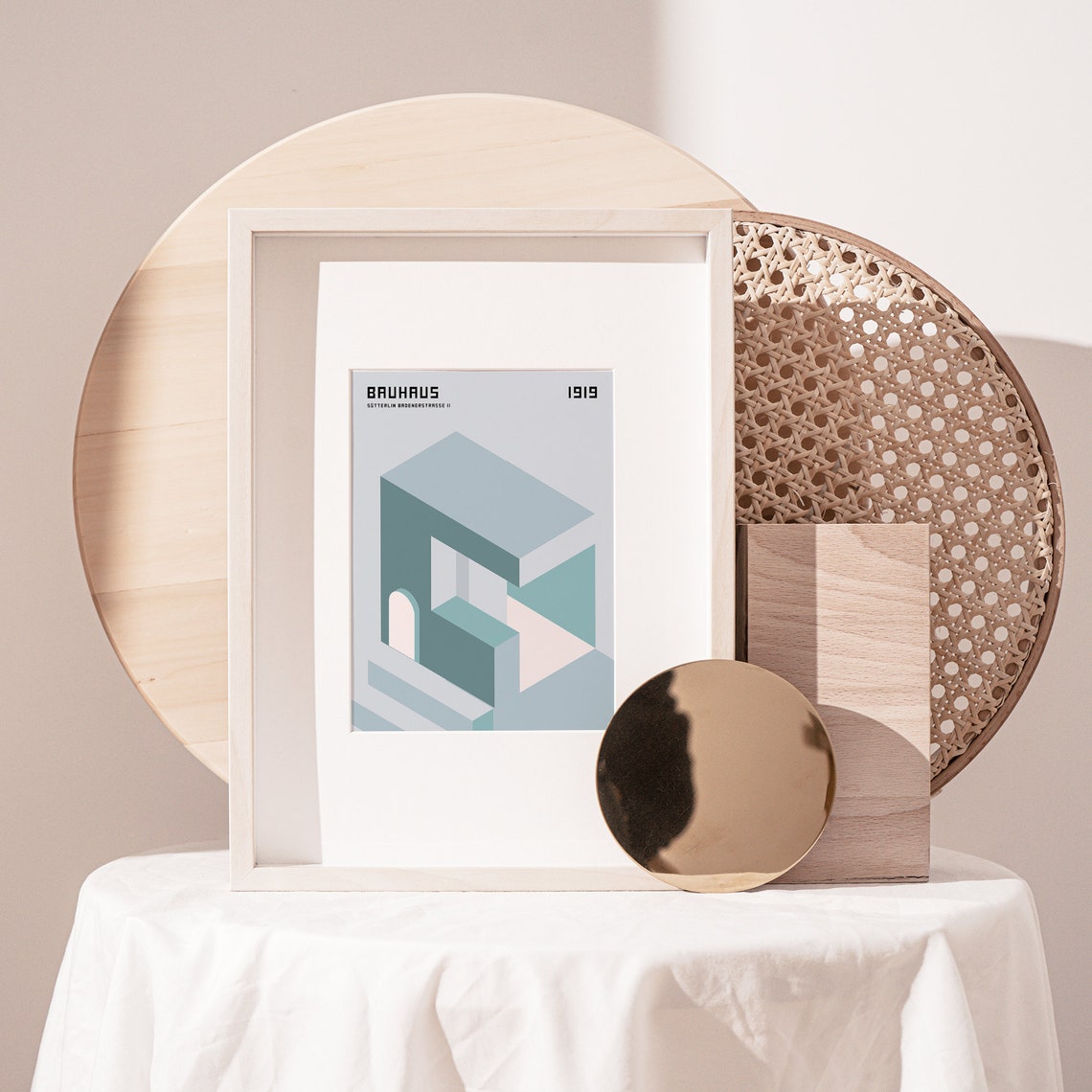 Bauhaus Architecture 1919 Art Print | Bauhaus Ausstellung Weimar 1923 ...