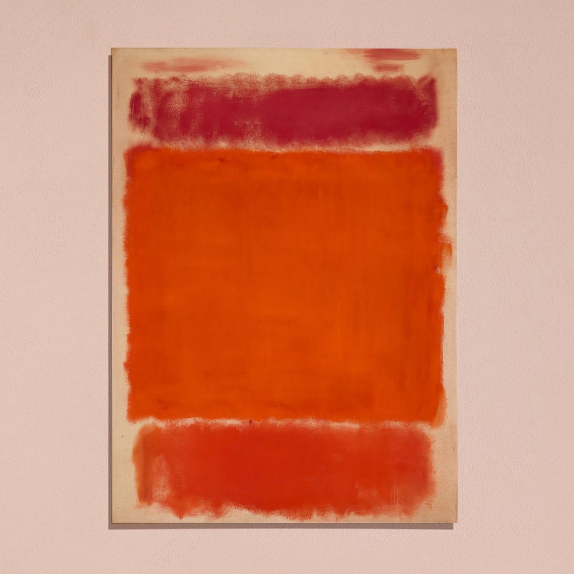 Mark Rothko No. 1 1962 Red Burnt Orange Vintage Poster Colorful Art ...
