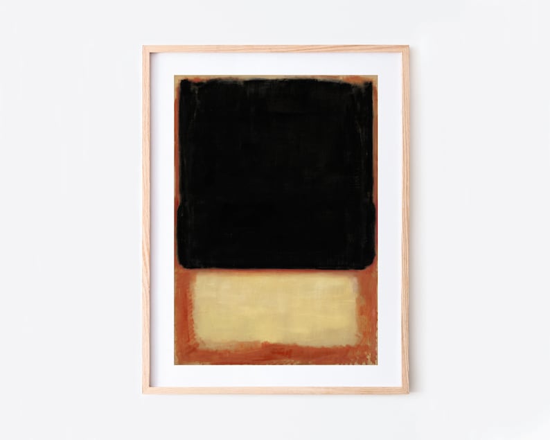 Mark Rothko No. 7 Dark Over Light 1954 Vintage Poster Colorful - Etsy