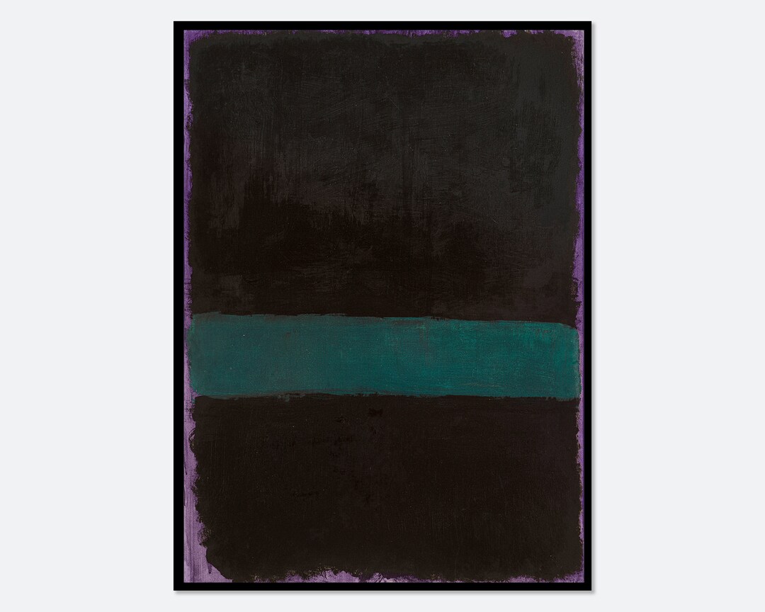 Mark Rothko Untitled 1969 Black Green Purple Vintage Poster Art Print ...