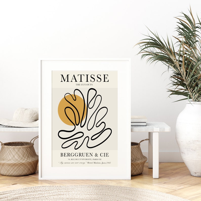 Henri Matisse Cut-outs Vintage Exhibition Poster Art Print - Etsy