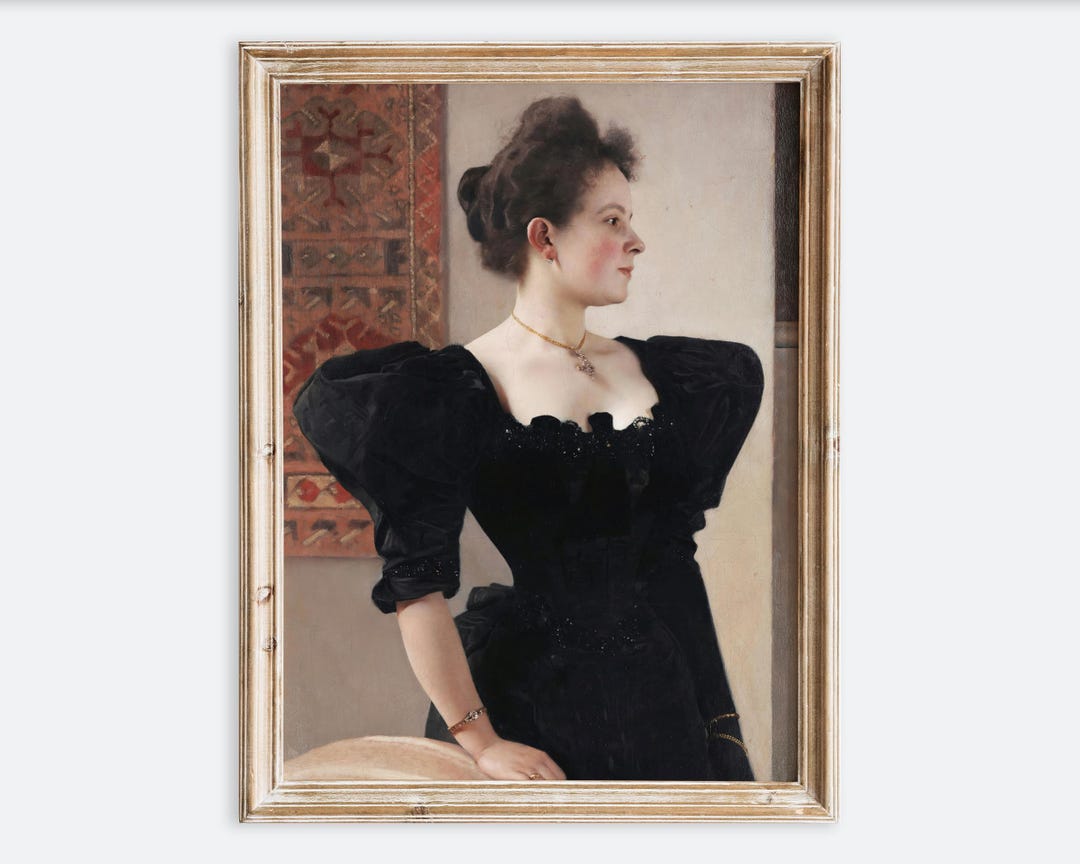 Portrait of a Lady Marie Breunig Gustav Klimt Oil Painting Wall Art ...