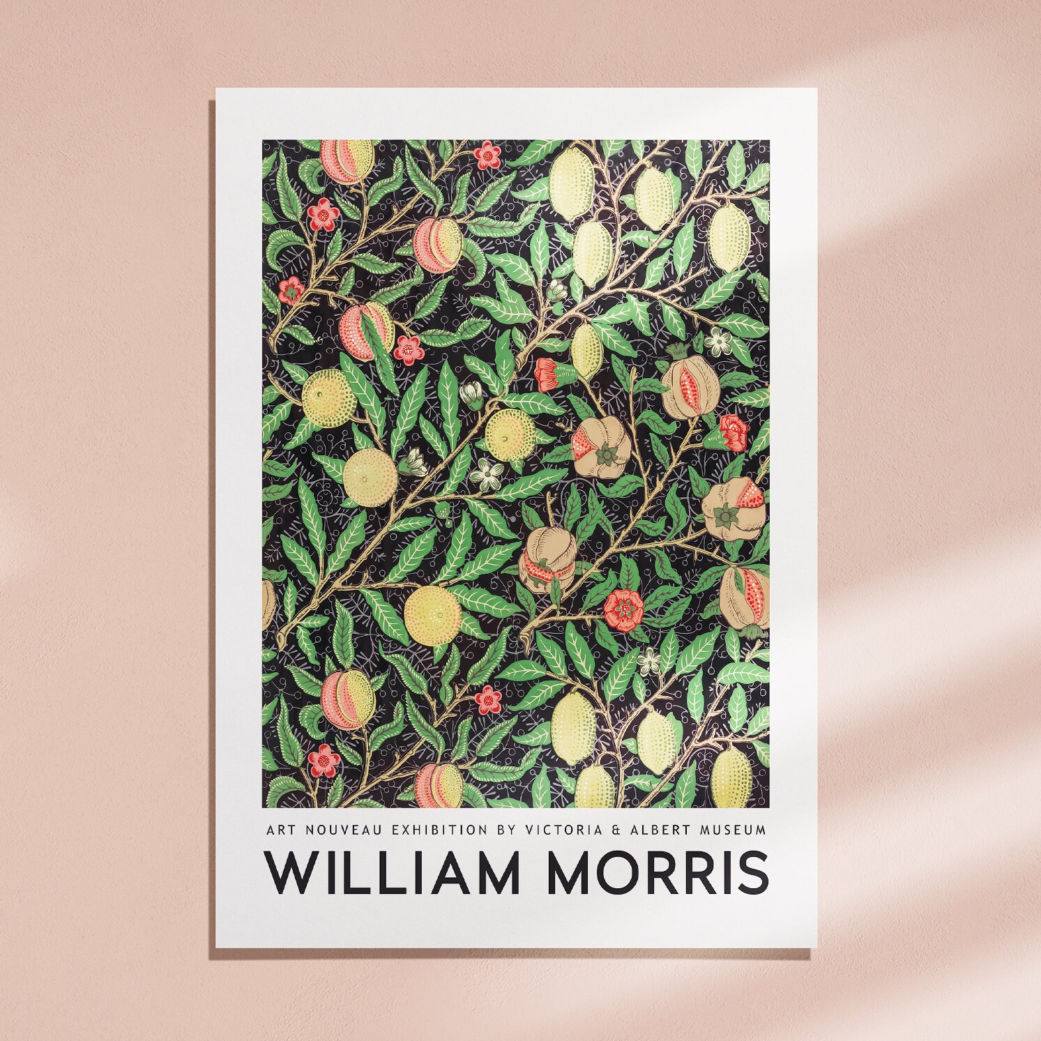 William Morris Tropical Fruits Vintage Poster Reproduction Art | Etsy