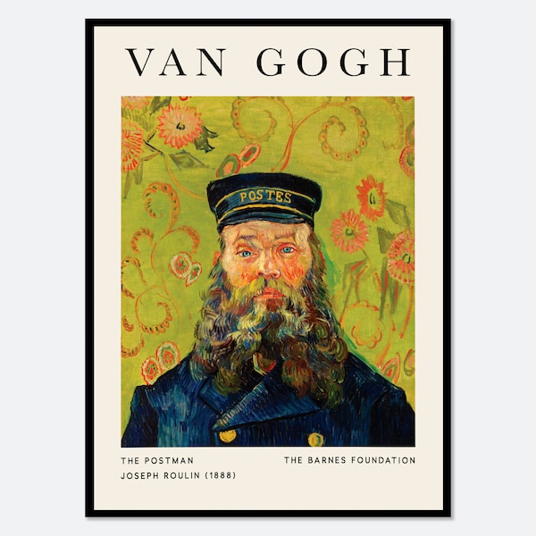 Van Gogh Postman Poster - Etsy