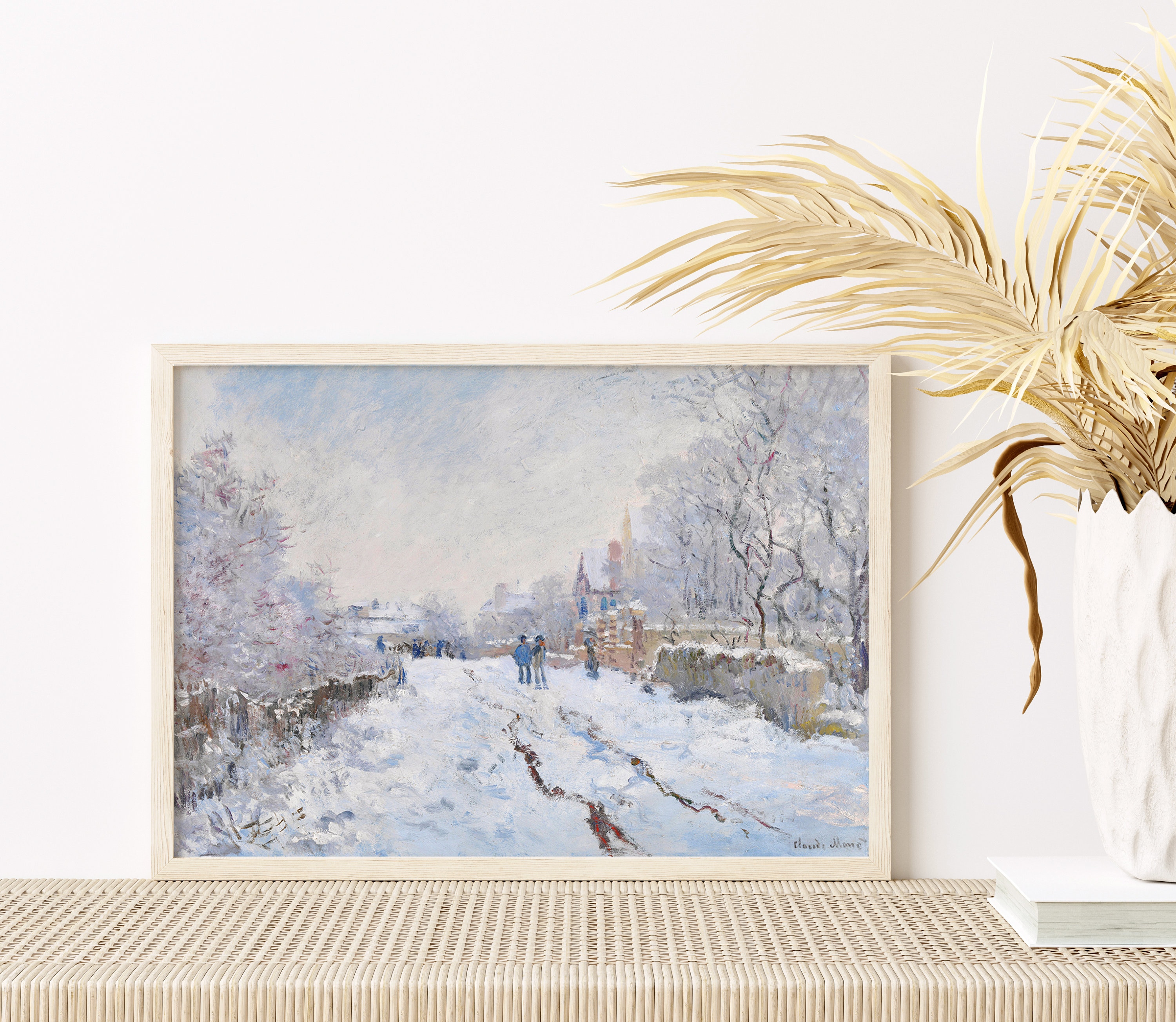 Monet Snow at Argenteuil Landscape Vintage Exhibition Poster - Etsy