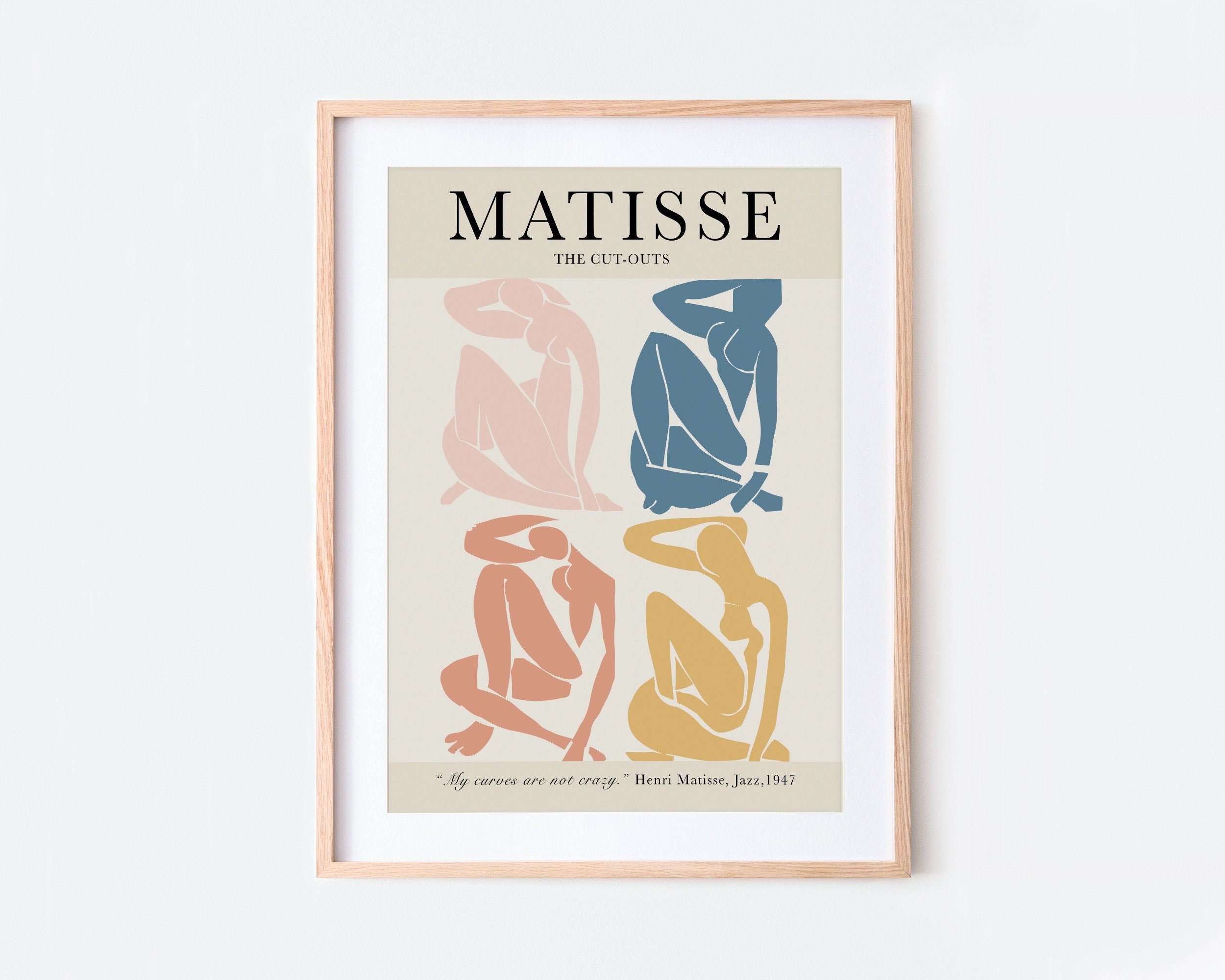 Henri Matisse Blue Nudes Vintage Poster Art Print Matisse Etsy Canada