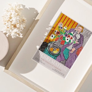Henri Matisse Purple Robe and Anemones Vintage Poster Art Print ...