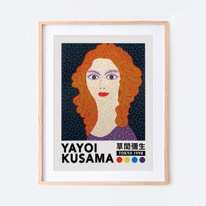 Yayoi Kusama Self Portrait Polka Dot Wall Art Print Yayoi Kusama 草間彌生 ...
