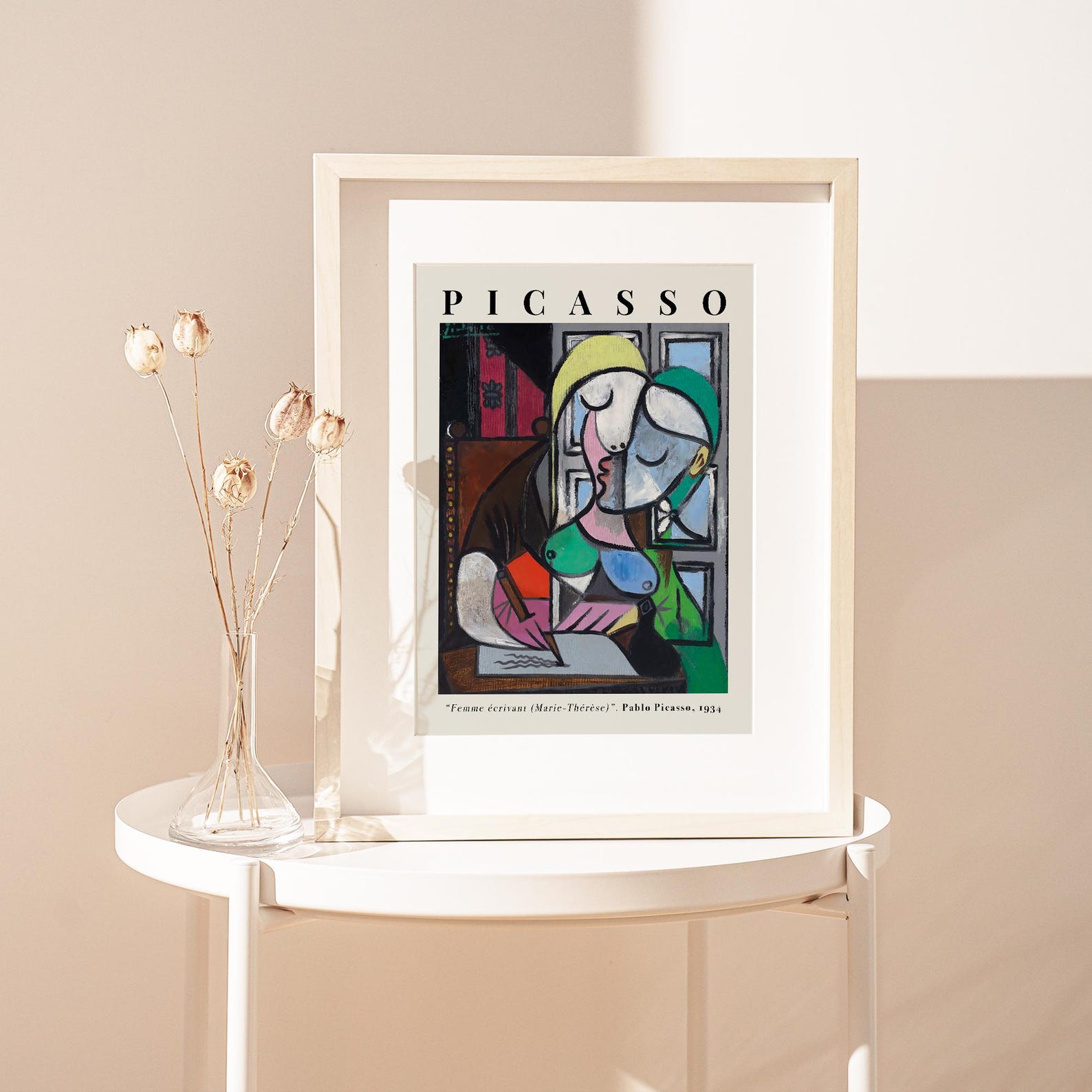 Pablo Picasso Woman Writing Marie-thérèse Abstract Cubism Painting ...
