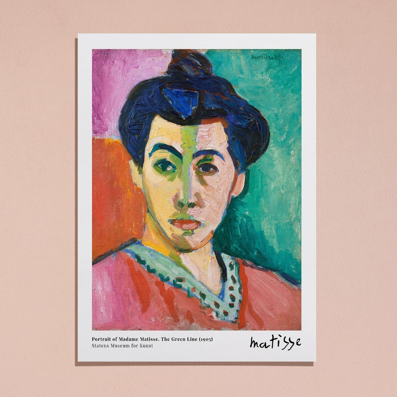 Henri Matisse Portrait of Madame Matisse the Green Line the - Etsy