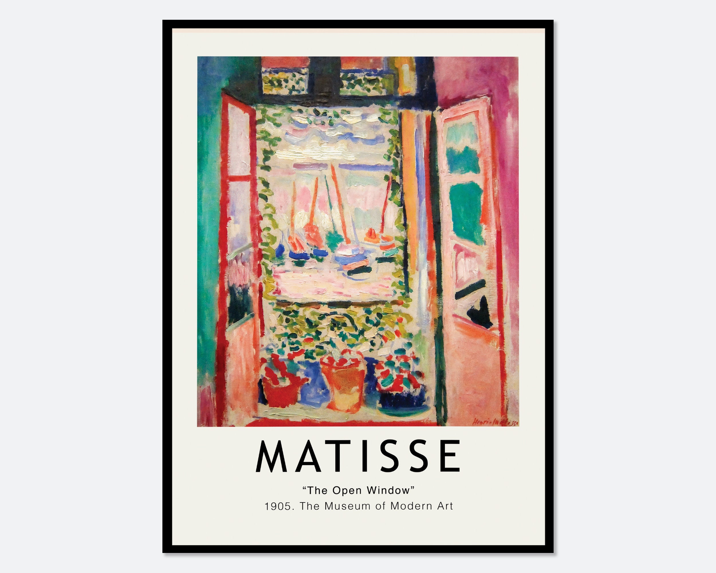 Henri Matisse The Open Window 1905 Vintage Poster Art Print | Etsy