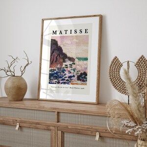 Henri Matisse Seascape Beside the Sea Coastal Painting Vintage Poster ...