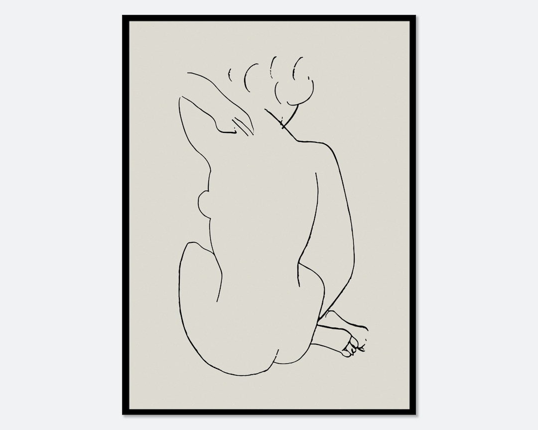 Henri Matisse One Line Body Figure Vintage Poster Art Print | Matisse ...