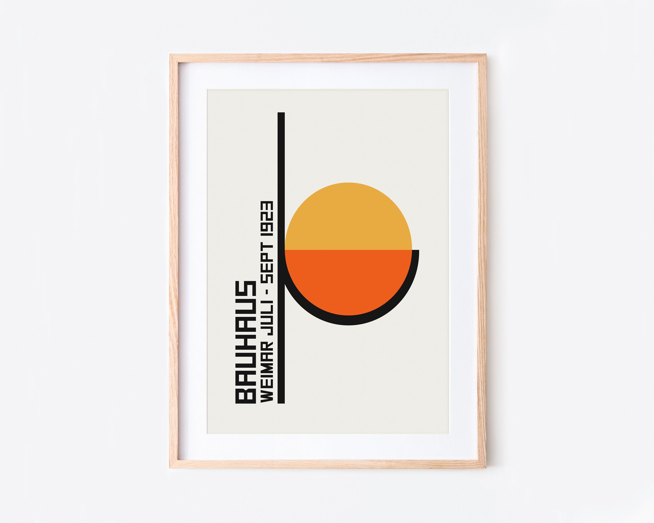 Bauhaus Geometric Design 1919 Art Print | Bauhaus Ausstellung Weimar ...
