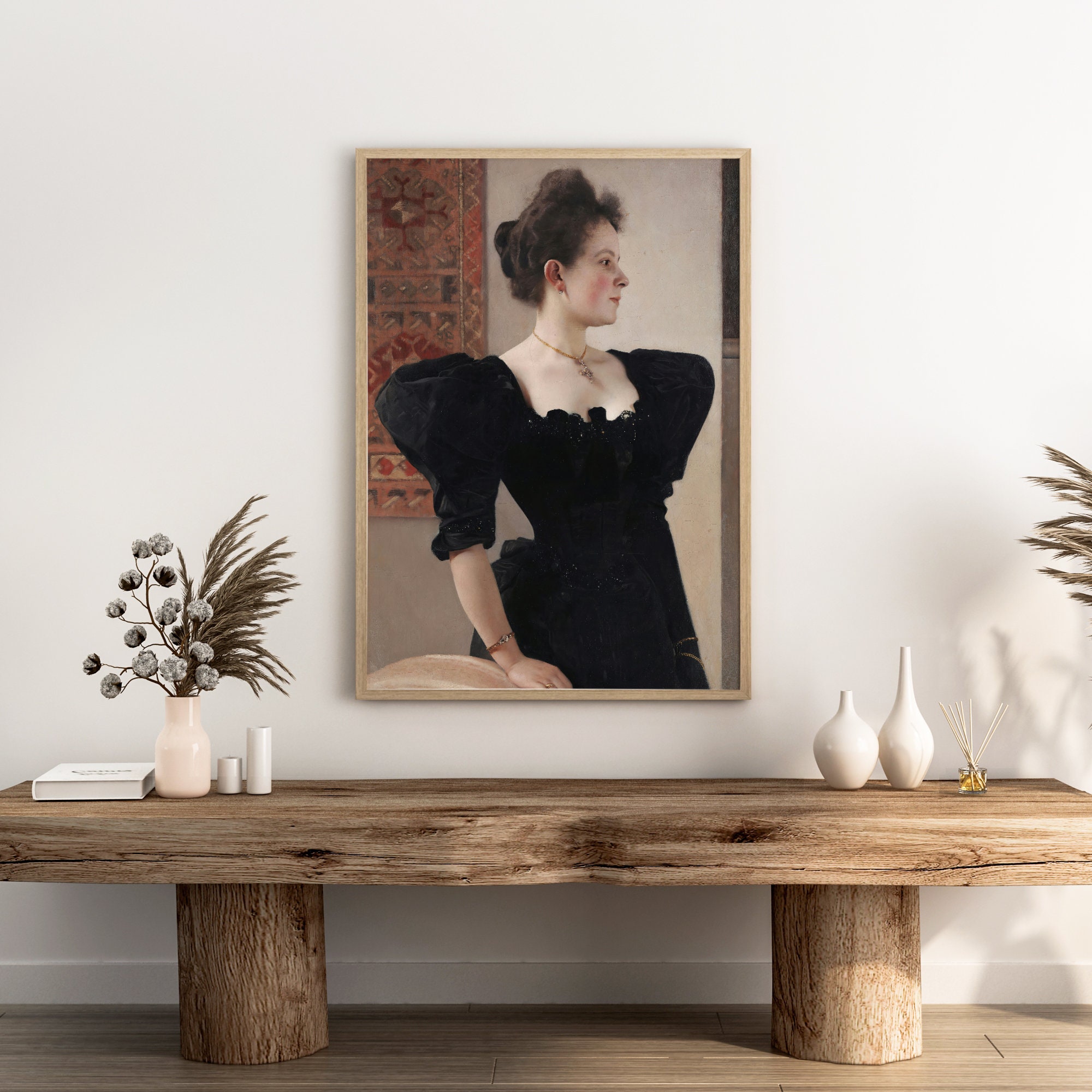 Porträt einer Dame Marie Breunig Gustav Klimt Ölgemälde Wand Kunst ...