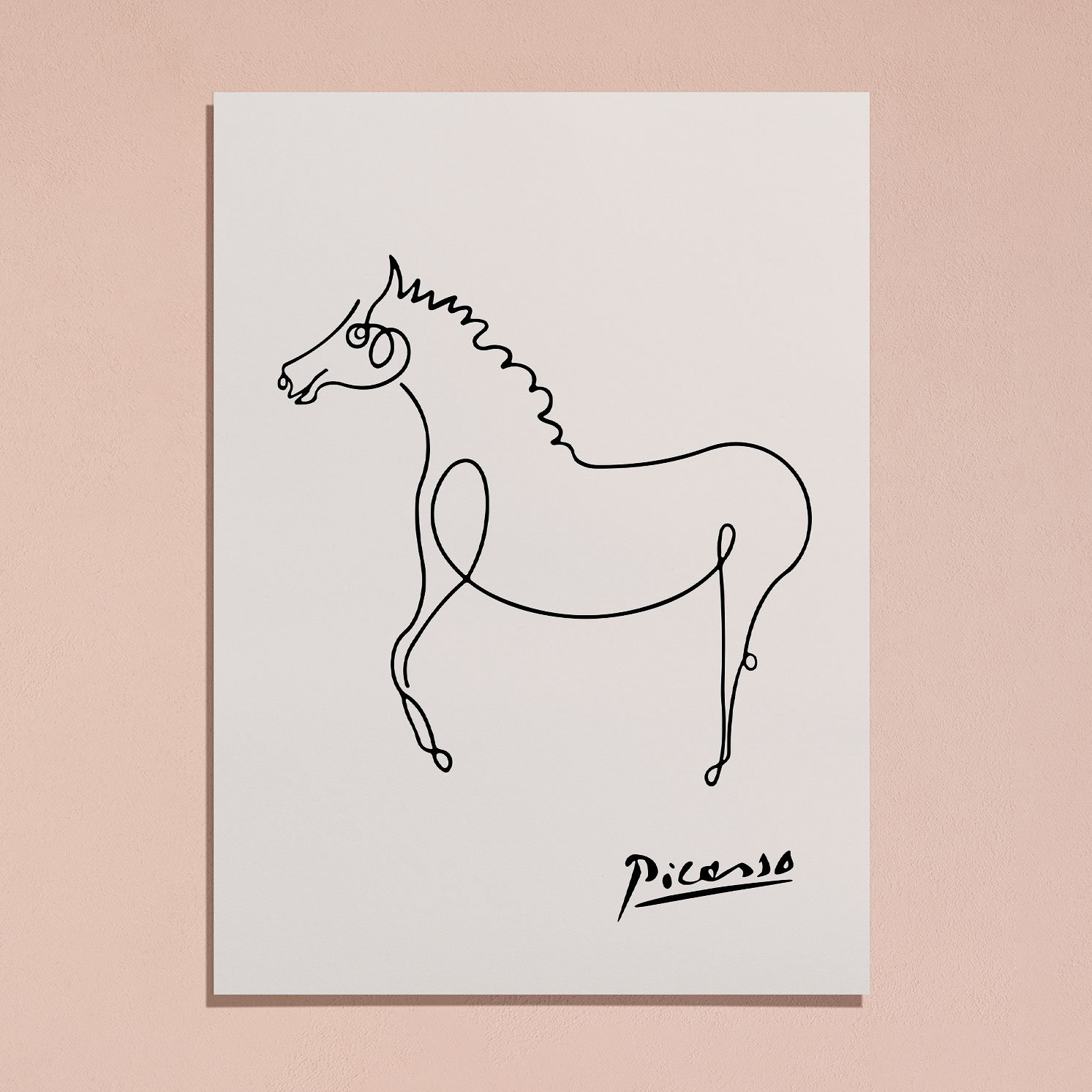 Picasso Line Drawings Horse