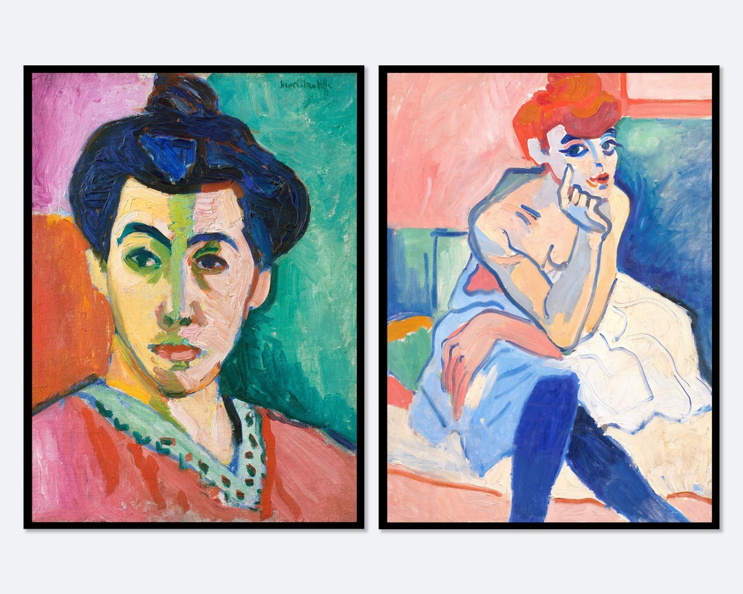 Set of 2 Henri Matisse Portrait of Madame Matisse the Green Stripe Art ...