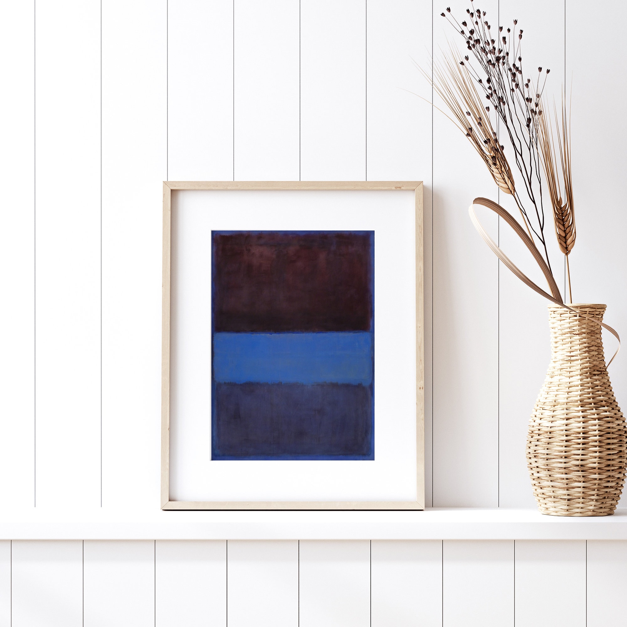 Mark Rothko No. 61 Rust and Blue 1953 Vintage Poster Colorful Art Print ...