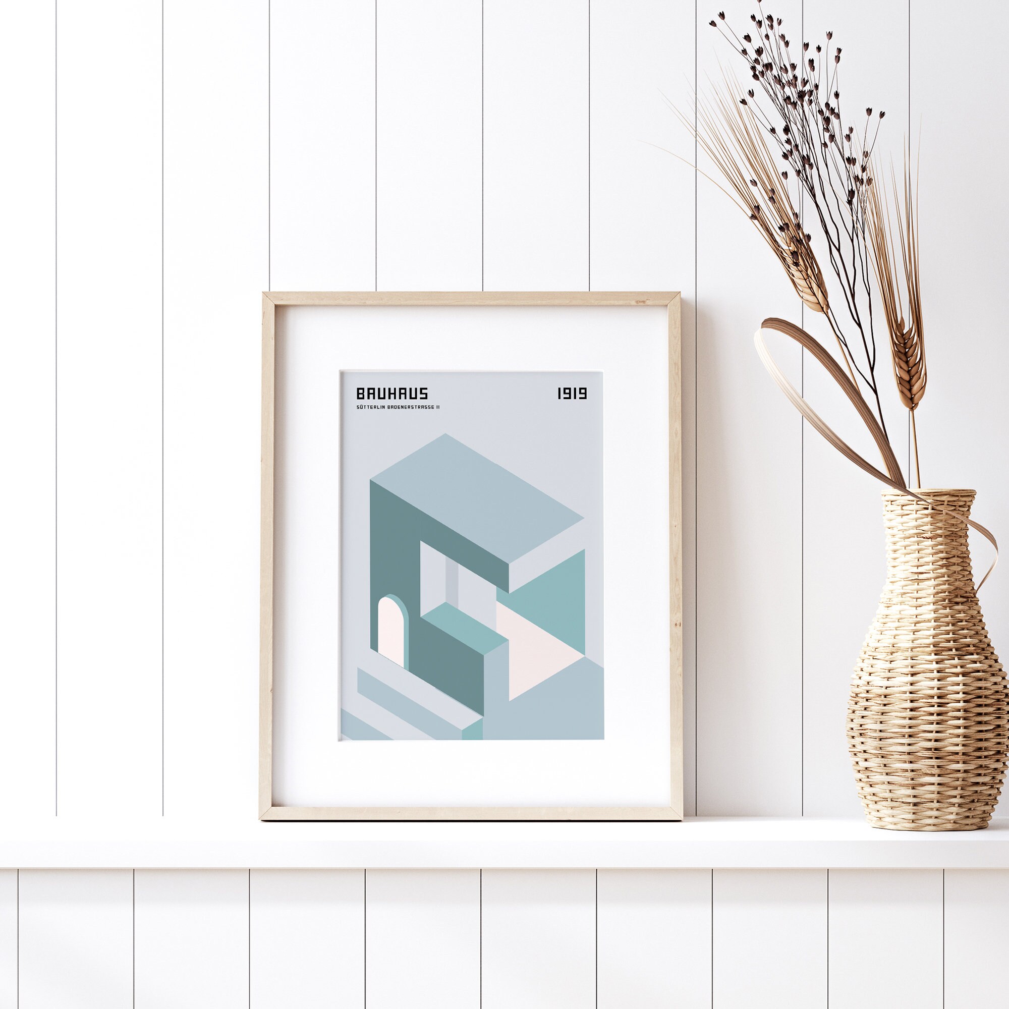 Bauhaus Architecture 1919 Art Print | Bauhaus Ausstellung Weimar 1923 ...