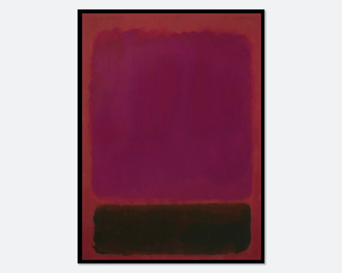 Mark Rothko Print Mark Rothko Poster Untitled 1967 Violet - Etsy