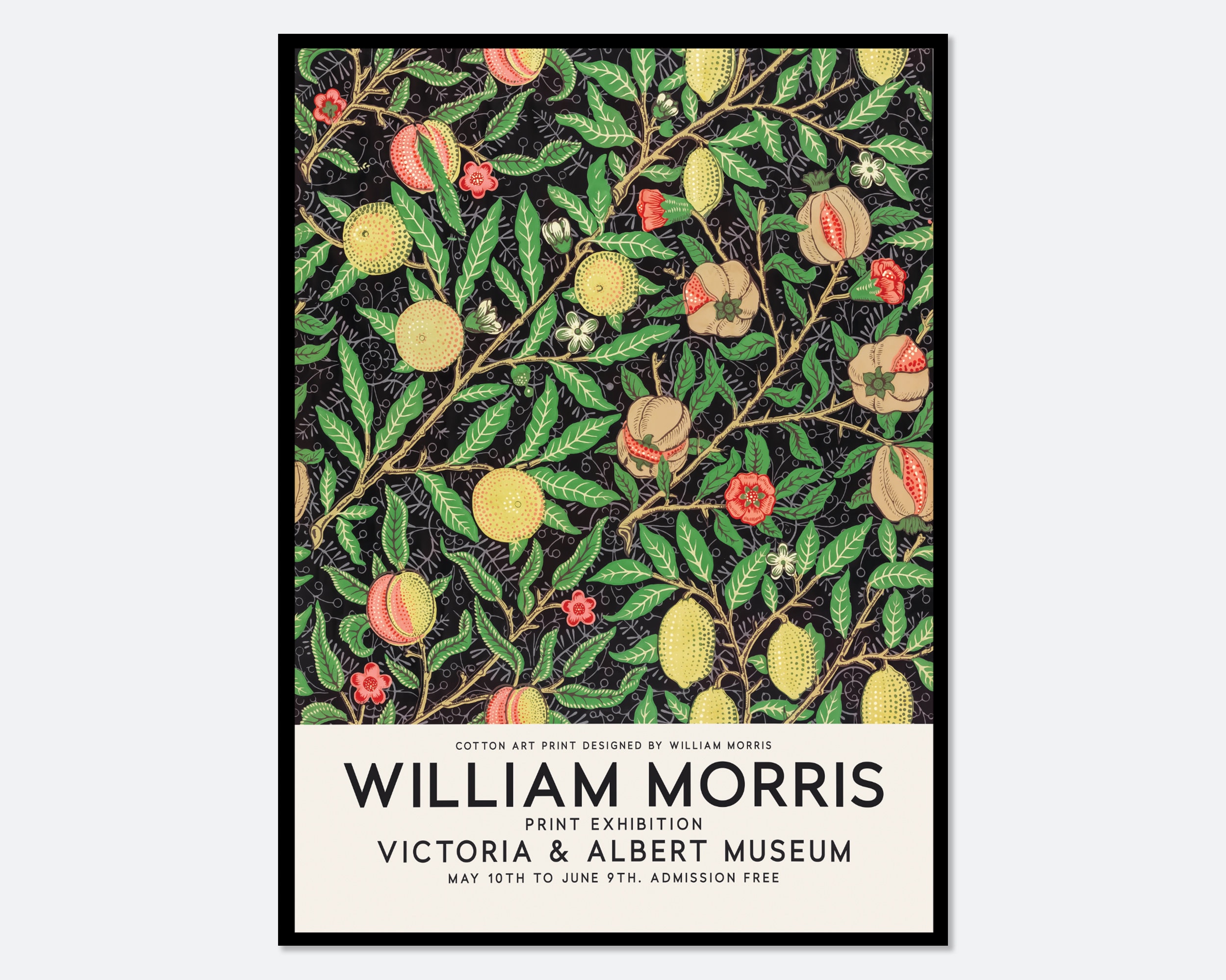William Morris Tropical Fruits Vintage Poster Reproduction Art | Etsy
