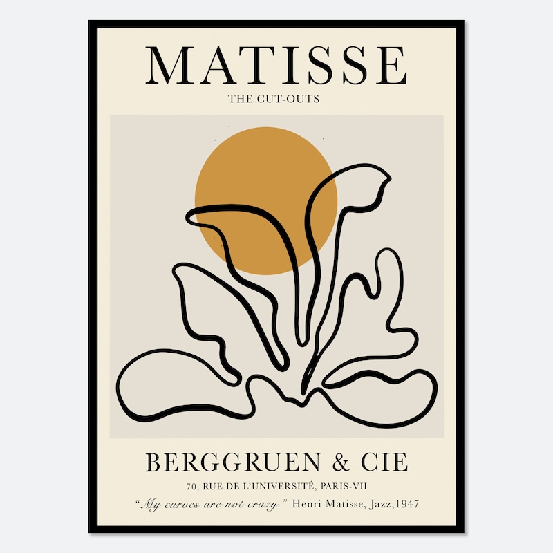 Yellow Matisse Print - Etsy