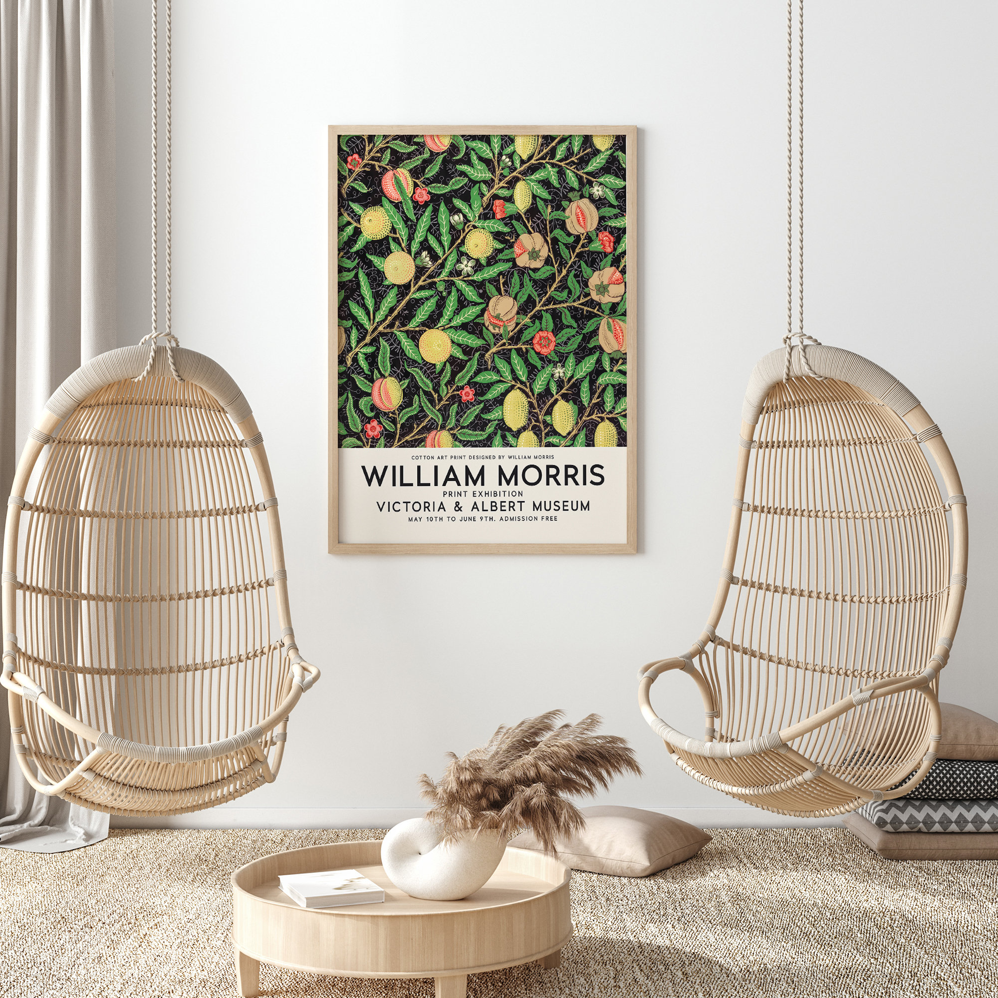 William Morris Tropical Fruits Vintage Poster Reproduction Art | Etsy
