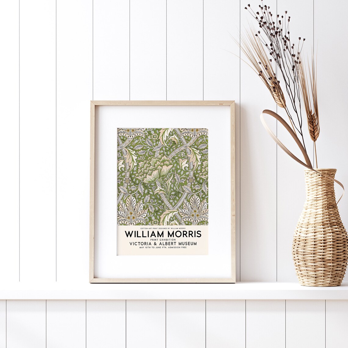 William Morris Windrush Flowers Botanical Vintage Poster Art Print ...
