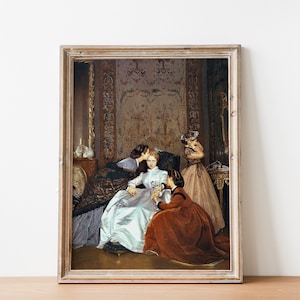The Reluctant Bride Auguste Toulmouche Oil Painting Wall Art Print ...