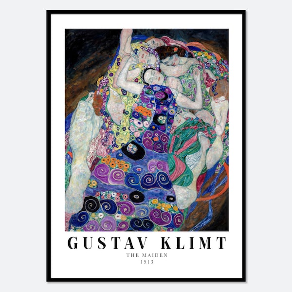 Klimt the Maiden Poster - Etsy